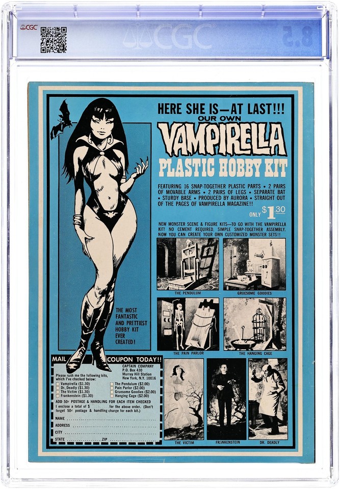 Vampirella #15 CGC 8.5 1972 4587258007 | eBay