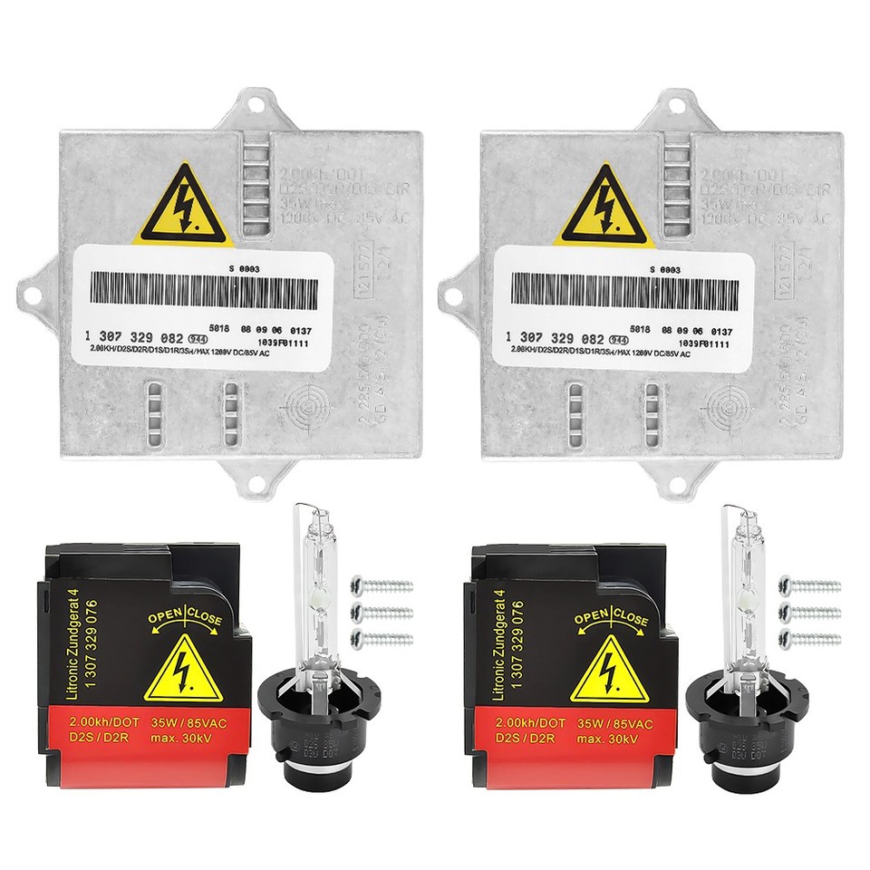 1/2X Xenon Headlight Ballast Unit & Igniter & D2S Bulb For 06-09 VW ...