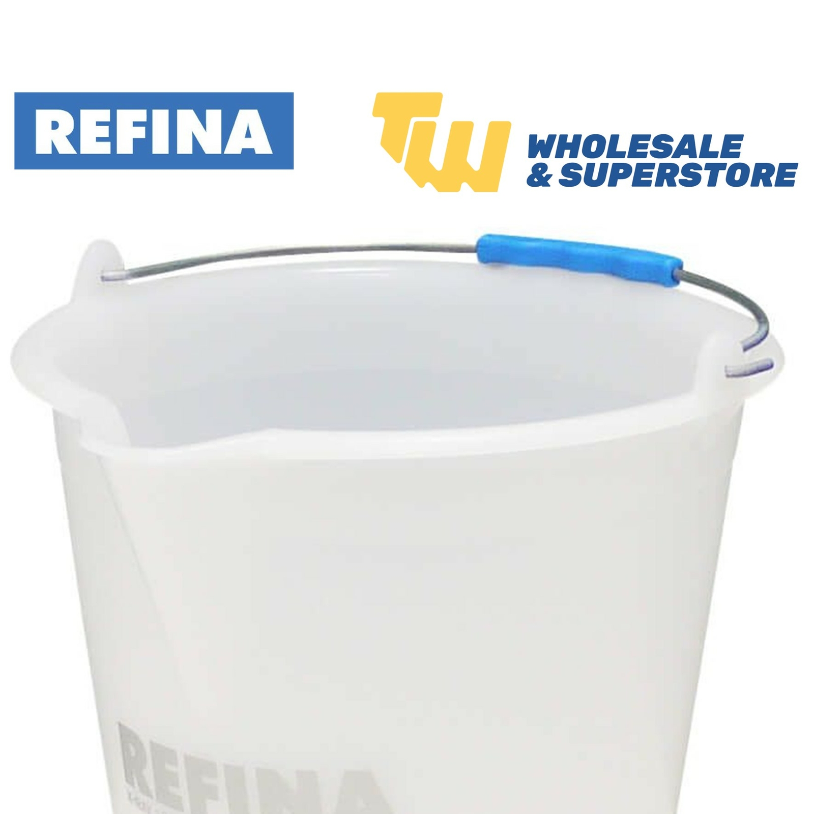 Refina Gauging White Bucket X-Ray Virgin Plastic Pail Handle Plasterers ...