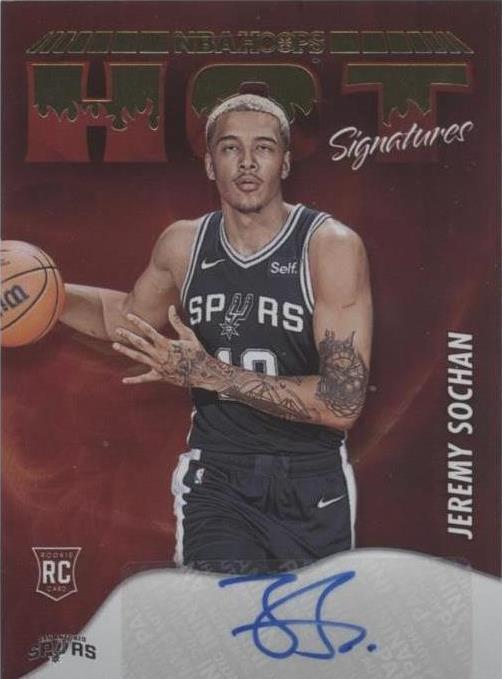 2022-23 Panini NBA Hoops - Hot Signatures Rookies Jeremy Sochan #HSR ...
