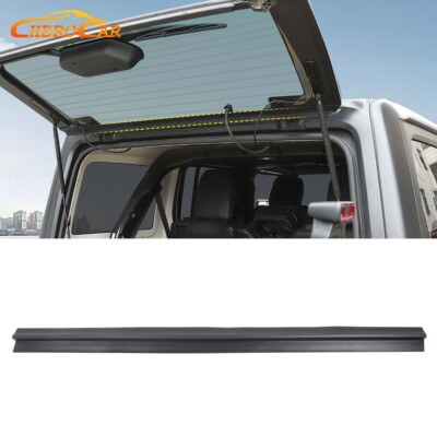 Black Tailgate Back Rear Window Rain Gutter Trim For Jeep Wrangler TJ ...