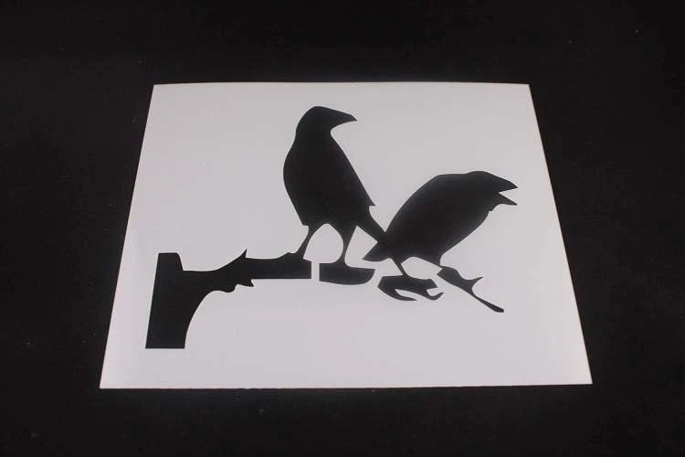 Primitive Crow Stencils