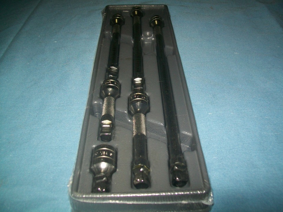 New Snap-on™ 3/8" drive 6pc Knurled Wobble Plus Extension Set 206AFXWP ...
