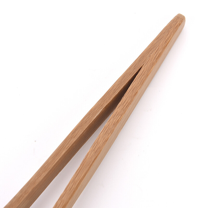 18cm Wooden Tea Tweezer Bacon Tea Clip Tongs Bamboo Kitchen Salad Food ...