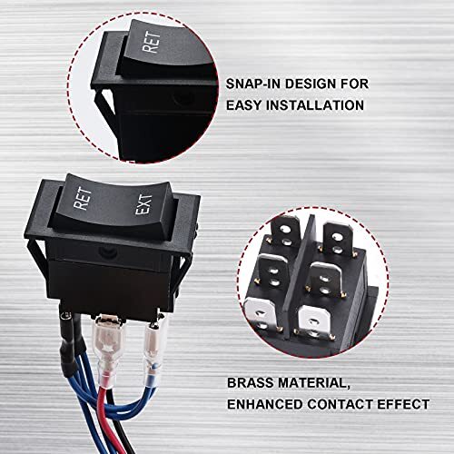 Momentary Switch Polarity Reverse 6 Pin on Off on Rv Power Jack Dpdt ...