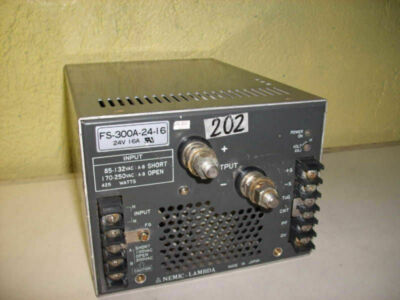 Nemic Lambda FS-300A-24-16 FS300A2416 Power Supply 24V 16A | eBay