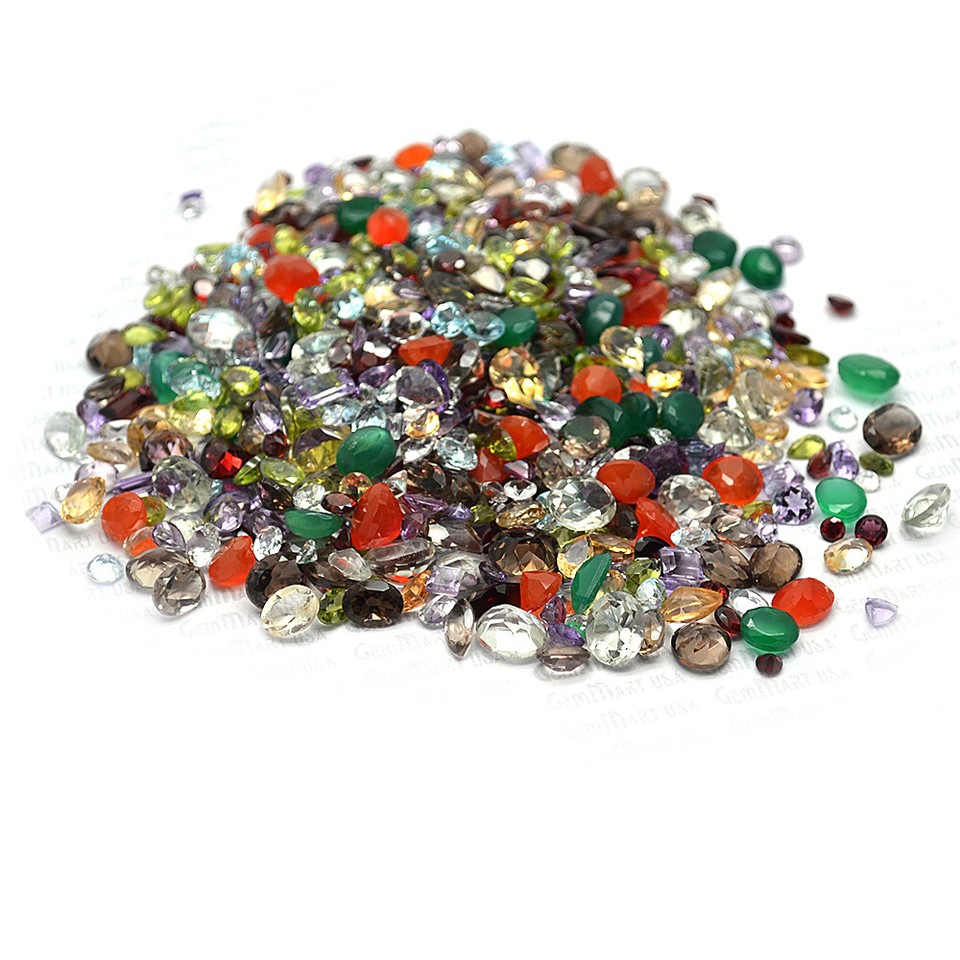 AAA Mixed Gems Semi Precious Loose Natural Gemstones Lots Faceted Cut 0 ...