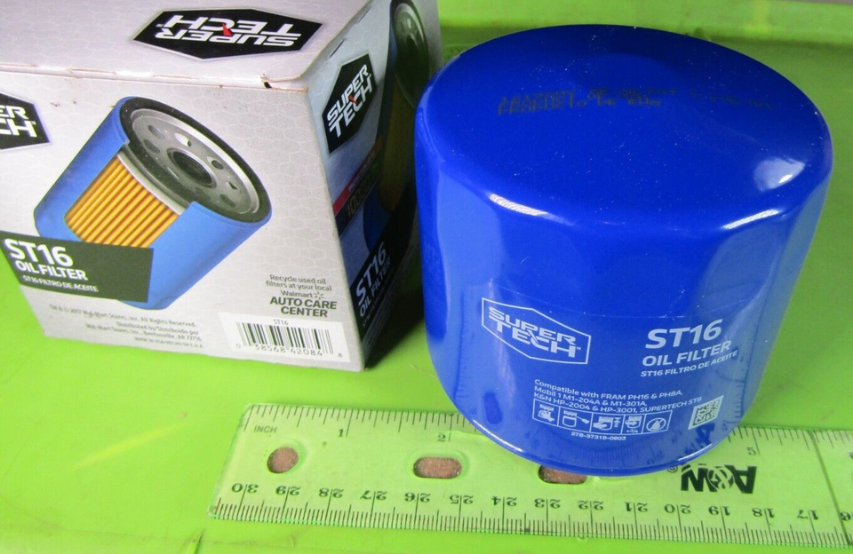 SUPER TECH Oil Filter ST16 compatible Fram PH16, Mobil 1 M1-204a, K & N ...