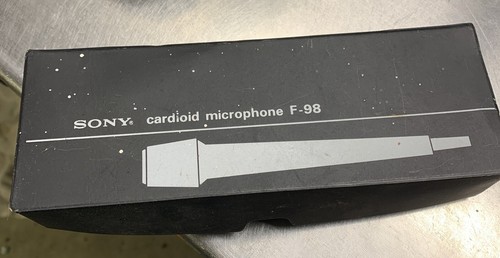 VINTAGE Sony F-98 Cardioid Microphone w/case | eBay
