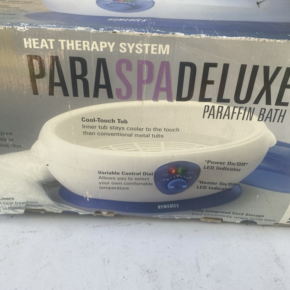 HoMedics ParaSpa Deluxe Paraffin Wax Bath PAR-250 Heat Therapy New Open ...