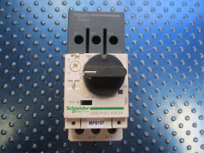 SCHNEIDER ELECTRIC CIRCUIT BREAKER W/ BLOCK GV2GH7 GV2-P10/4-6.3A | eBay