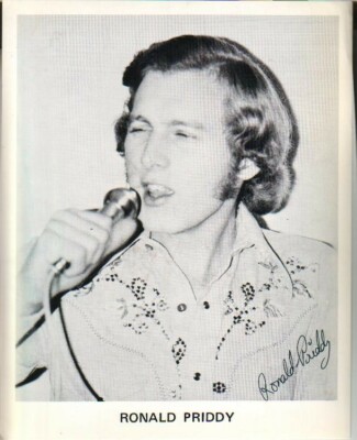 Ronald Priddy Autographed 8x10 Photo Country Music Singer | eBay
