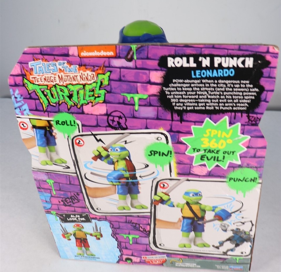 Teenage Mutant Ninja Turtles TMNT Roll 'N Punch Leonardo New ...
