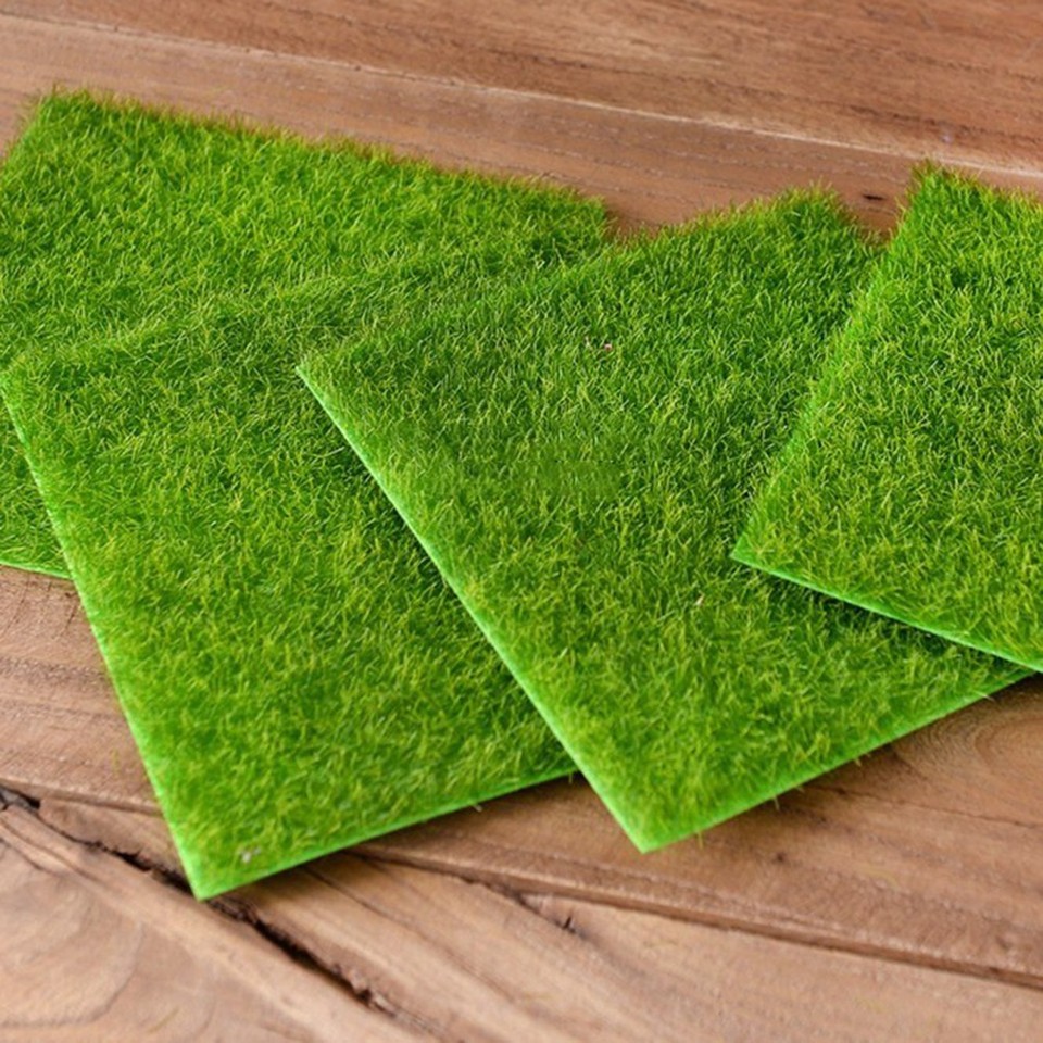 6 Pcs DIY Creative Simulation Lawn Moss Artificial Grass for Garden 15 ...