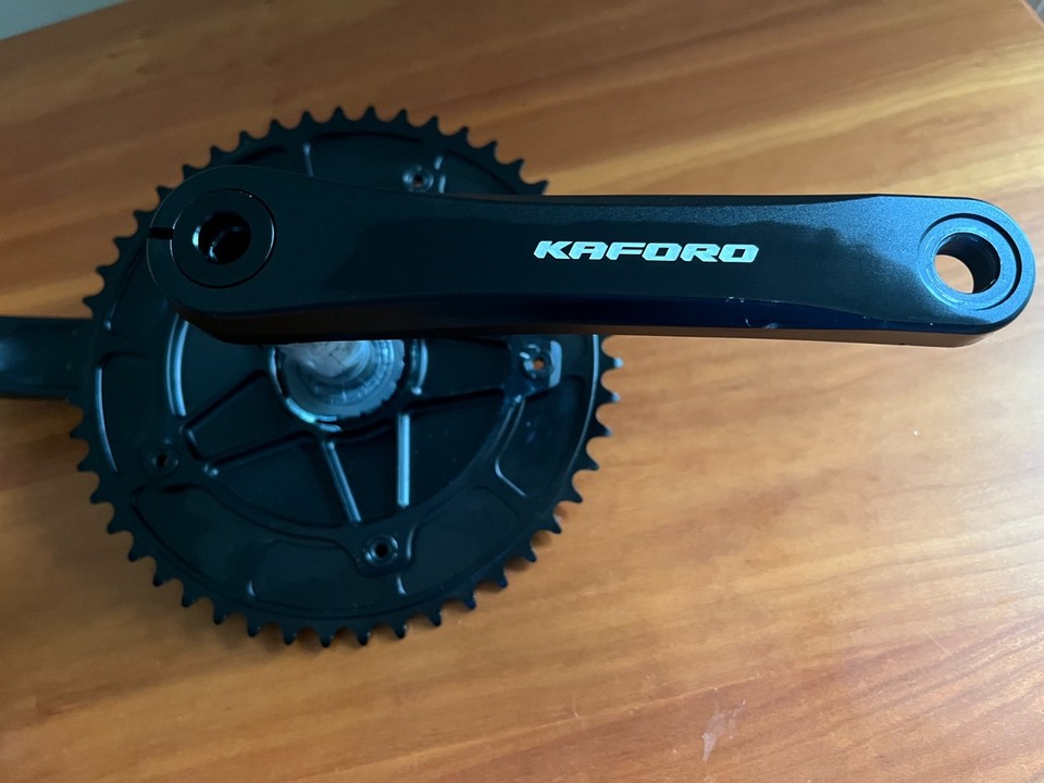 Kaforo Fixed Gear track Bike Hollow Crankset 144 BCD 49T 170mm w ...