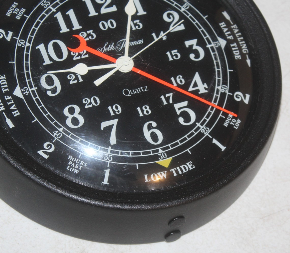 Seth Thomas Wall Sprite Clock High Low Tide | eBay