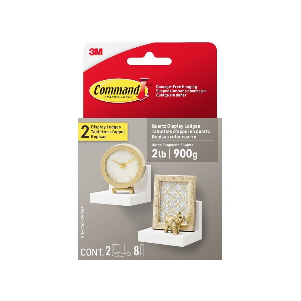 Command Display Ledges, Quartz, 2 Wall Display Ledges | eBay