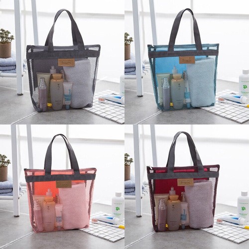 Durable Beach Bag Mesh Carry Net Bag Summer Tote Bag Towels | eBay