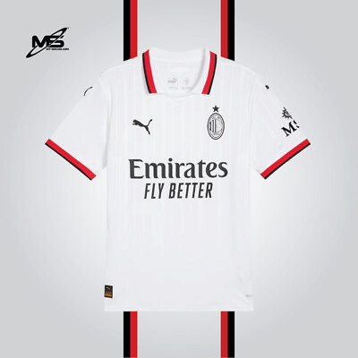 100% Original Puma AC Milan Away 2024-25 Stadium Jersey (optional ...