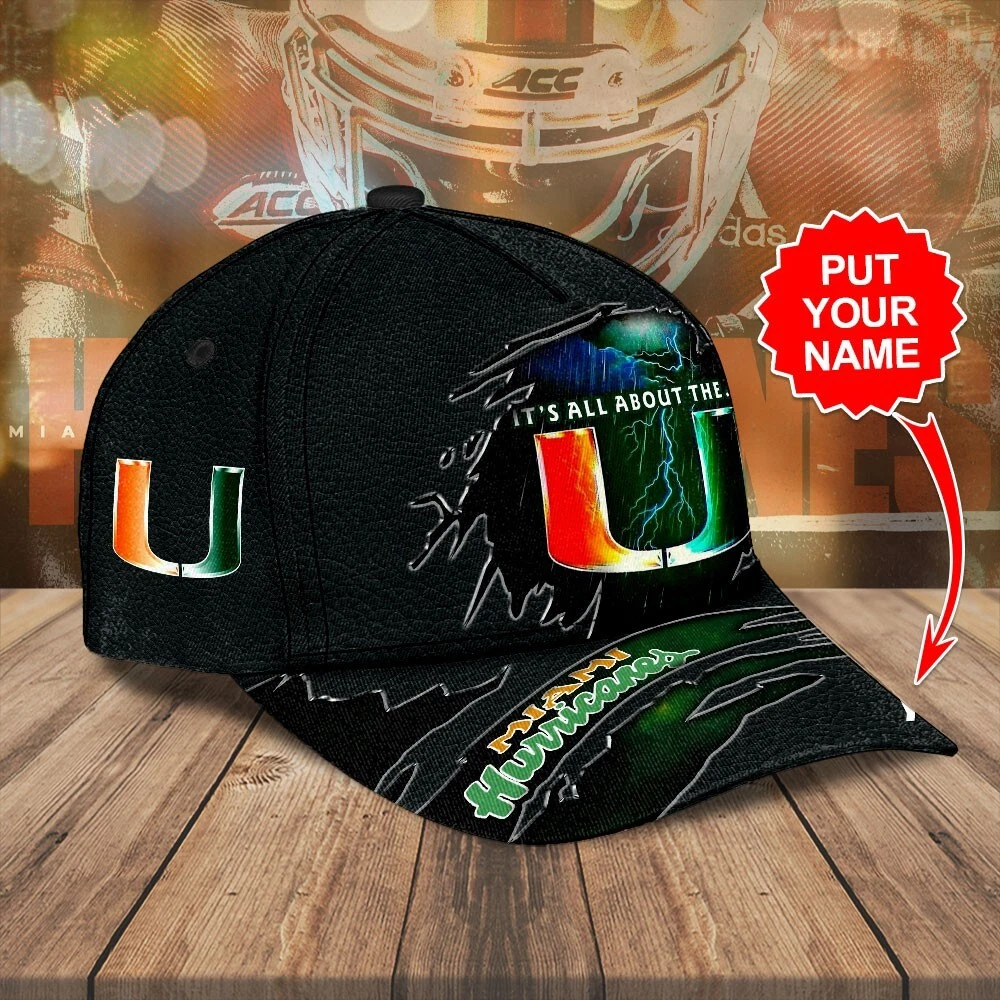 Personalized Miami Football Classic Cap, Miami Champions Football Cap ...