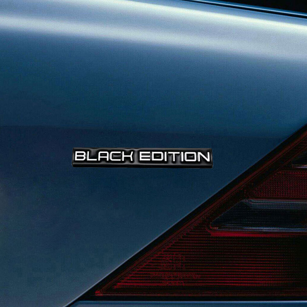 Black Edition Logo Emblem Badge Car Rear Tailgate Car Sticker Decal ...