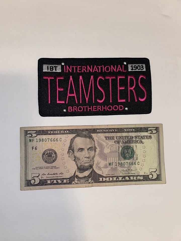 3x Teamster 5” 2.5” Embroidered Pink Patch. Iron Or Sew On. 3 For The ...