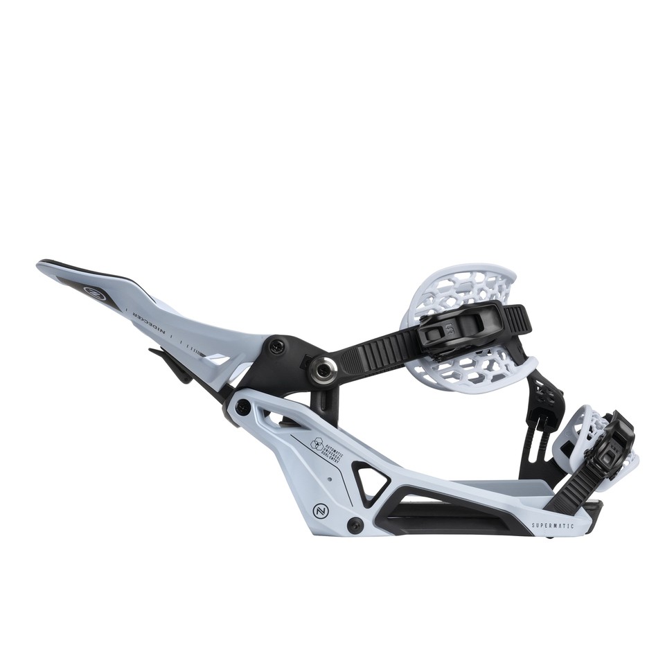 Nidecker Supermatic Step-In Automatic Snowboard Binding, Cannon Blue ...