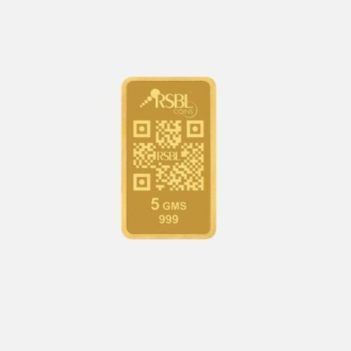 5 Grams 24Kt 999 Purity REAL Gold Rectangle Bullion Bar Seal Pack RSBL ...