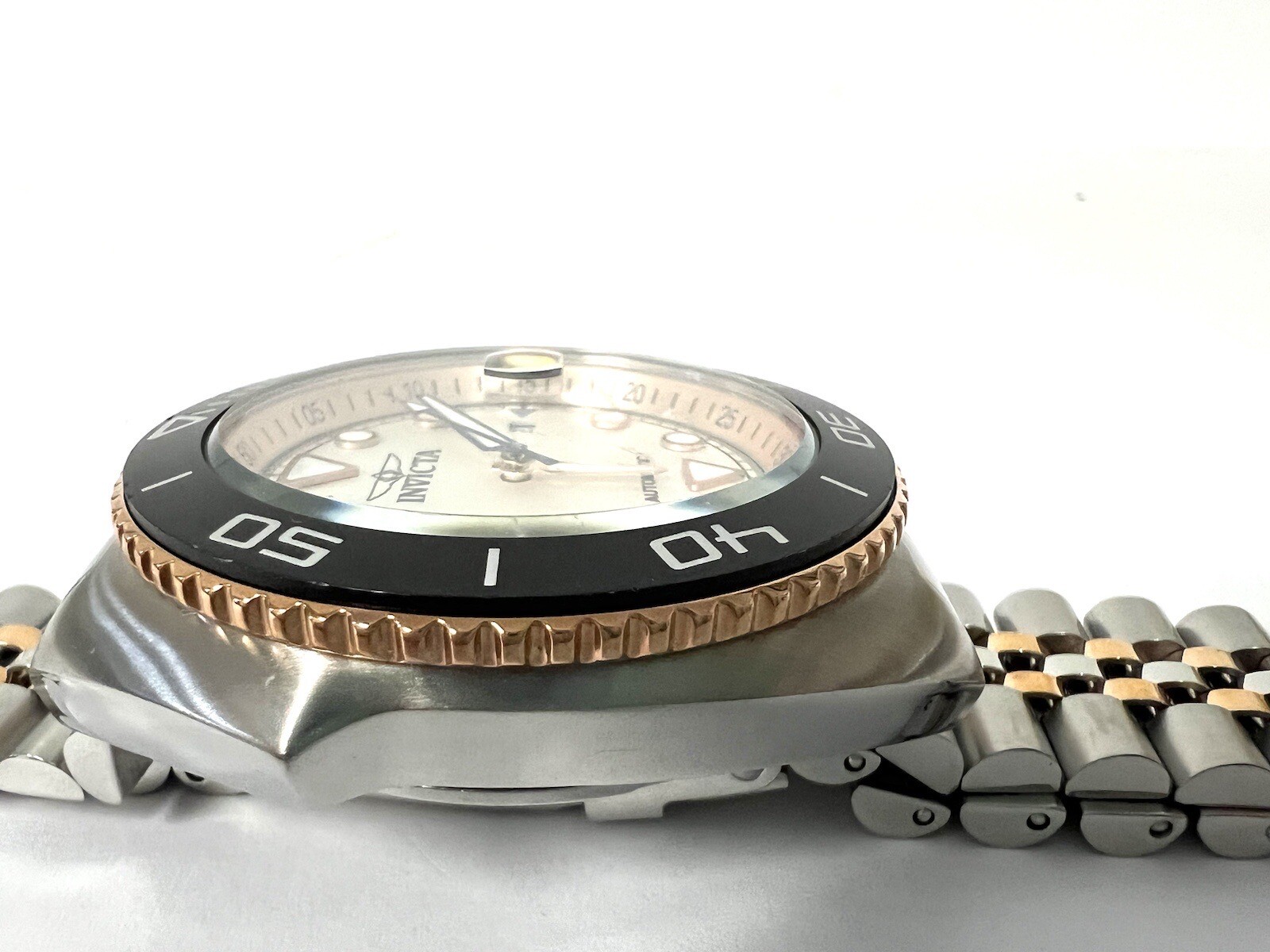 Invicta 30419 SEA WOLF 200M 47mm Rose Gold/Silver NH35A 24 Jewel ...