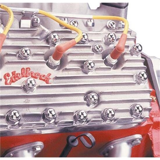 Cylinder Head Chrome Acorn Nut Covers, 11/16 Nuts, Fits Flathead Ford ...