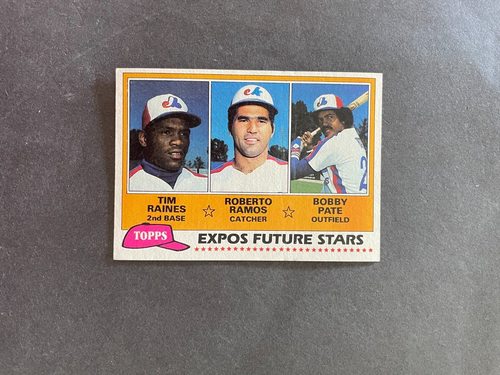 EXPOS FUTURE STARS 1981 TOPPS BASEBALL CARD #479 TIM RAINES ROOKIE | eBay