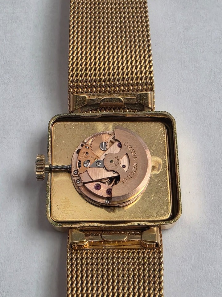 Vintage OMEGA De Ville Cal.663 551.071 Andrew Grima Automatic w/ Mesh ...