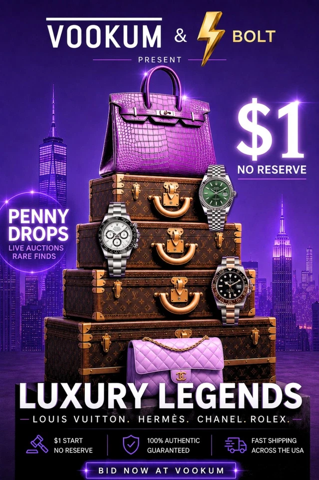 VOOKUM Live Auction - Luxury Watches at $1 - Rolex, Omega, Tudor - 1M ...