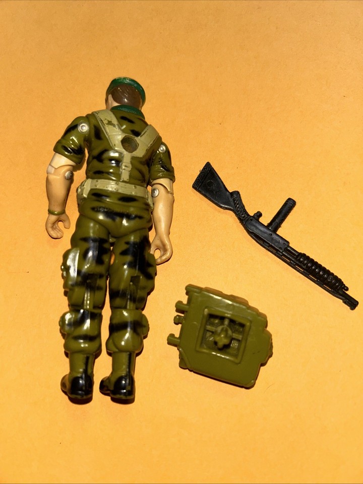 GI Joe Lt FALCON V1 1987 Vintage Figure Part Shotgun Backpack Good O ...