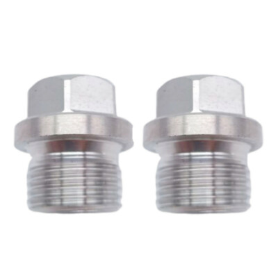 2PCS O2 Oxygen Sensor Bung Plug Cap Stainless Steel hexagonal Plug ...