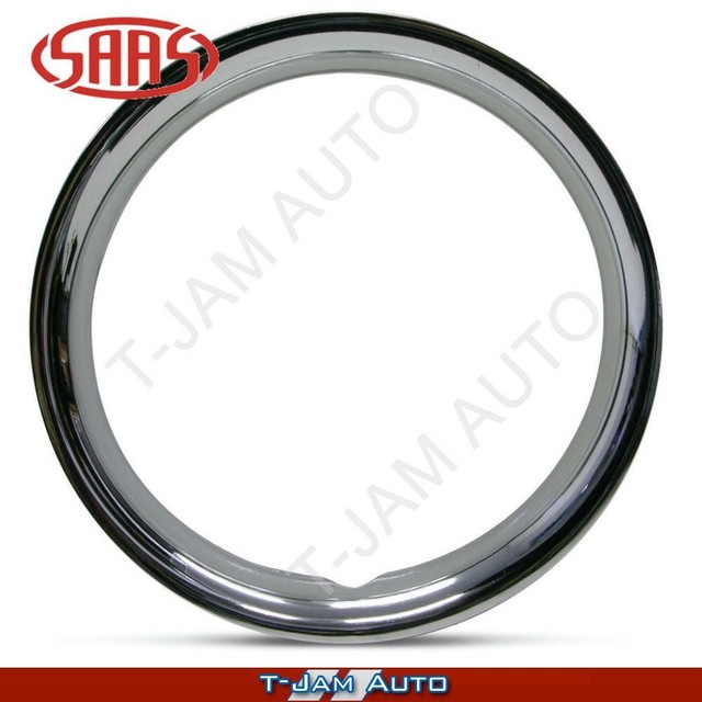 SAAS Genuine Set of 4 Steel 13 Inch Chrome Wheel Trims for sale online ...