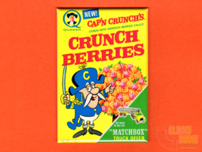 Crunch Berries vintage 1970s cereal box art 2x3" fridge/locker magnet ...
