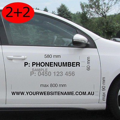 Your Web Site and Phone Number Sticker | eBay Australia