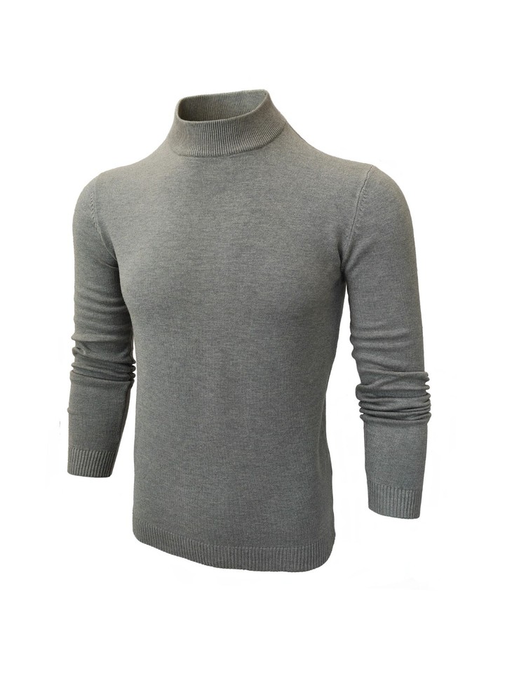 Men's High Neck Slim Fit Jumper | eBay UK