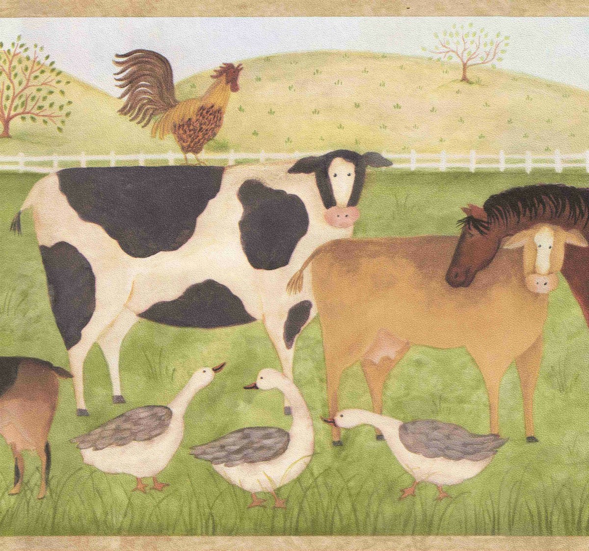 Cow Print Wallpaper Border