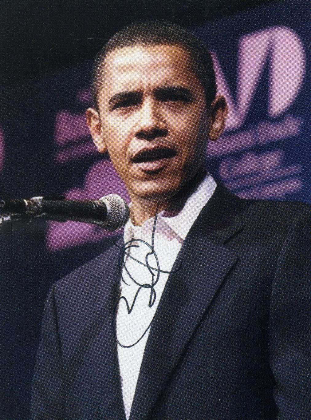 BARACK OBAMA Signed Photograph - former US President - preprint | eBay UK