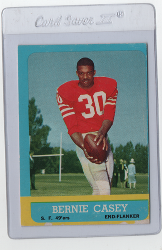 1963 Topps Football Bernie Casey (the actor) #137 San Francisco 49ers ...