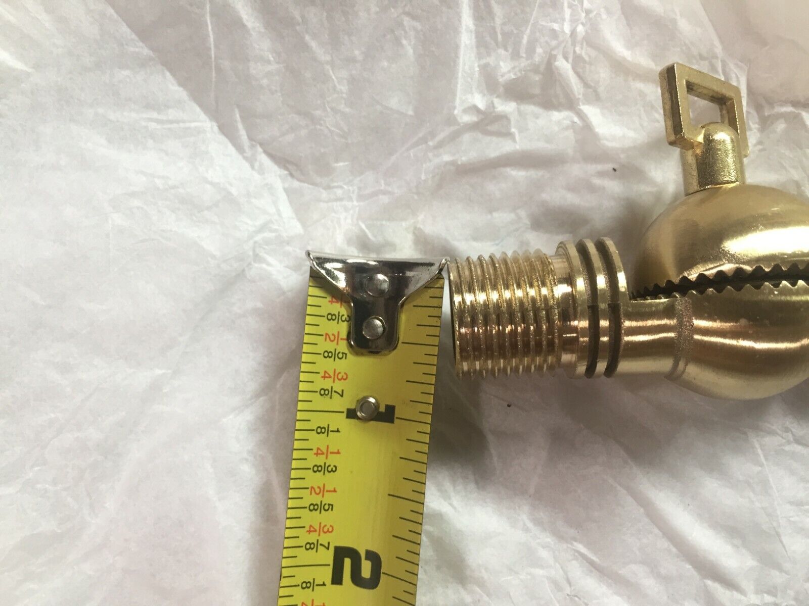 Adjustable swivel joint Lamp Part Brass W/Rachet Grip 1/2" thread both ...