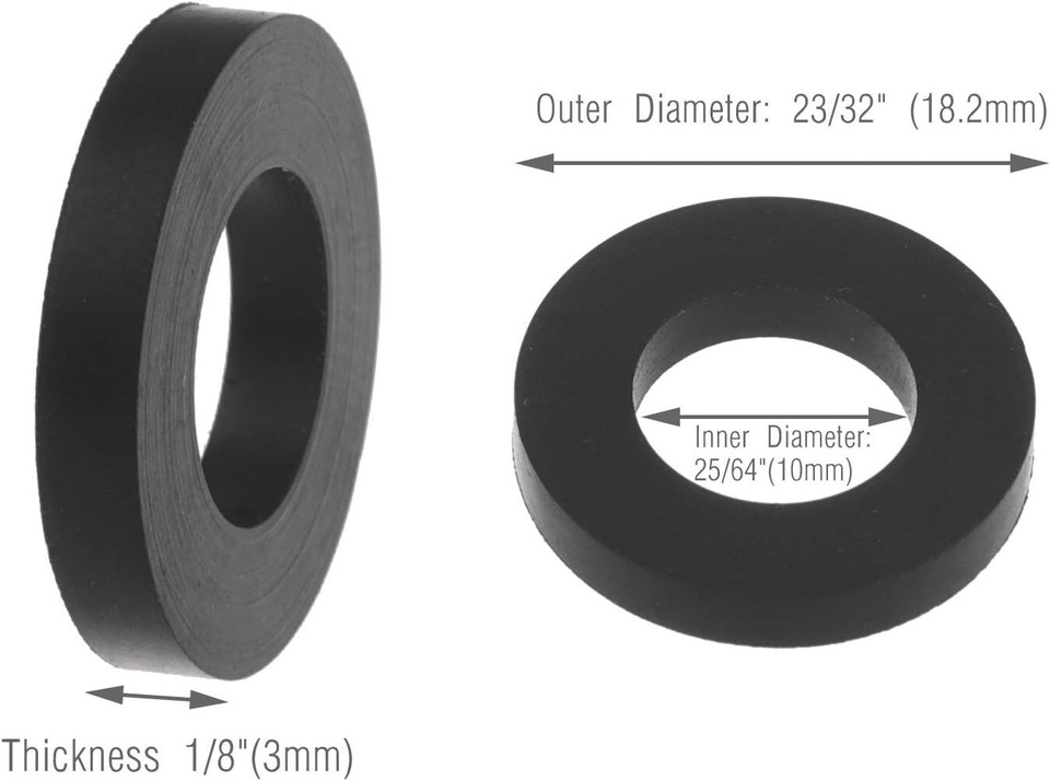 Propane Gas Adapter O-Rings, 10Pcs Propane Tank Gasket, Soft Rubber O ...