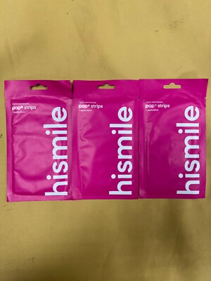 3 New Hismile Teeth Whitening Pap Strips - 7 Applications Each Package ...