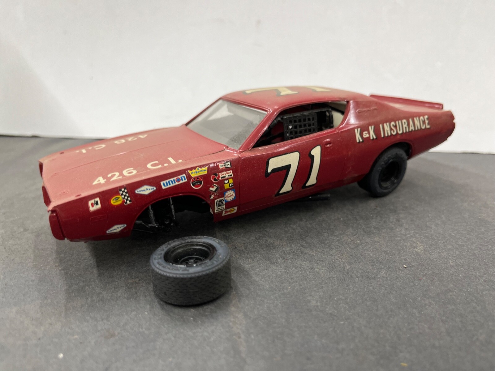 C15 mpc 1971 Dodge Charger Bobby Isaac vintage built model 1/25 McM | eBay