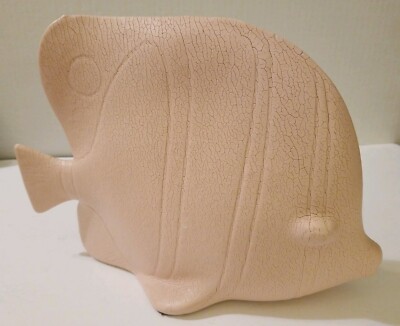 Harris Potteries Pink Crackle Ceramic Fish Statue Figurine | eBay