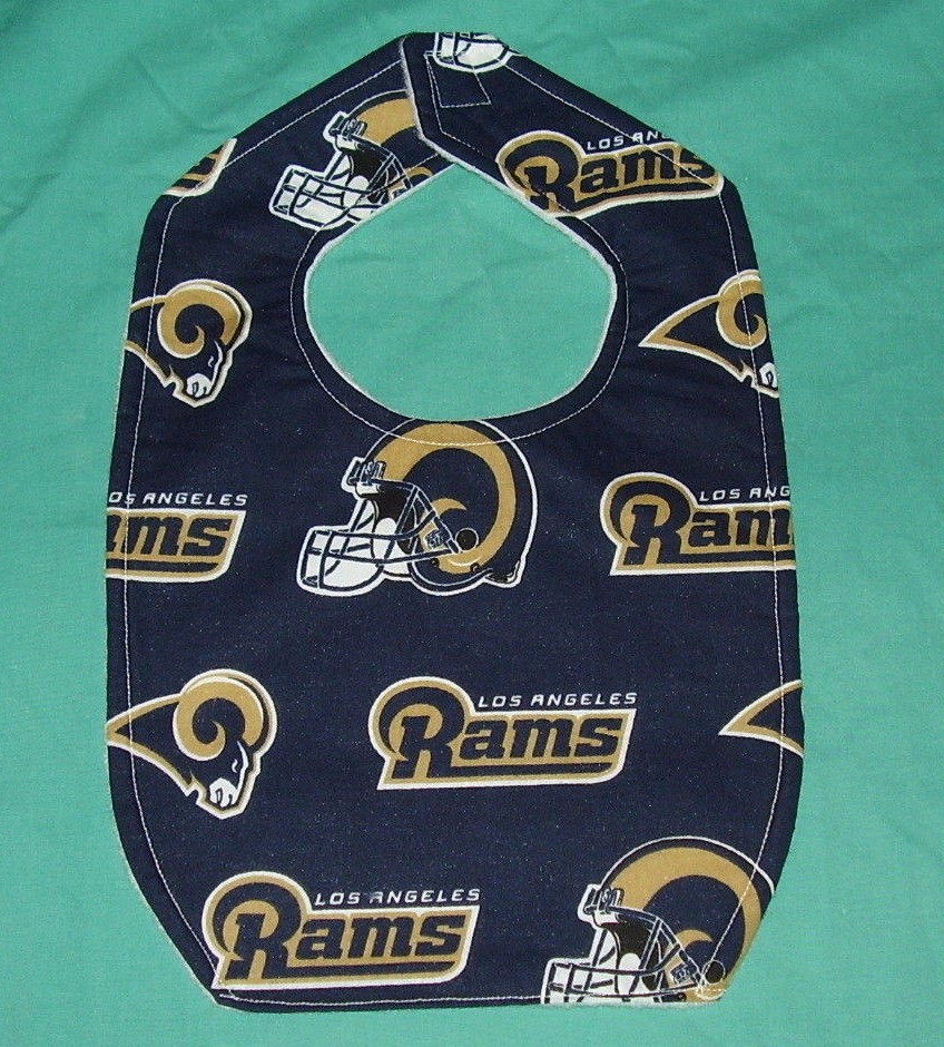.NEW BABY Handmade CHILD BIB LOS ANGELES RAMS FOOTBALL TEAM /SHIPPING ...