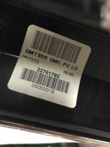 2007-2012 Sierra 1500 Grille With Chrome Surround 22761792 New OEM 2648 ...