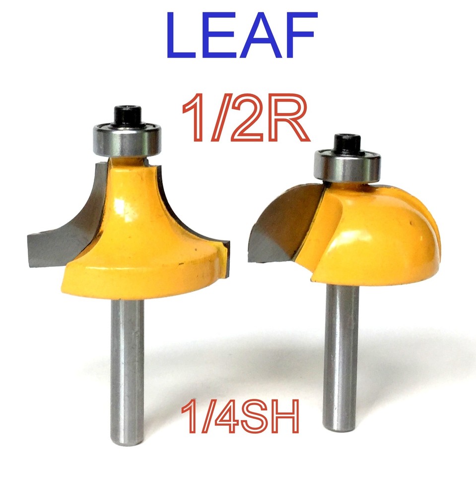 2 pc 1/4" SH 1/2" Radius Drop Leaf Table Router Bit Set GSA | eBay